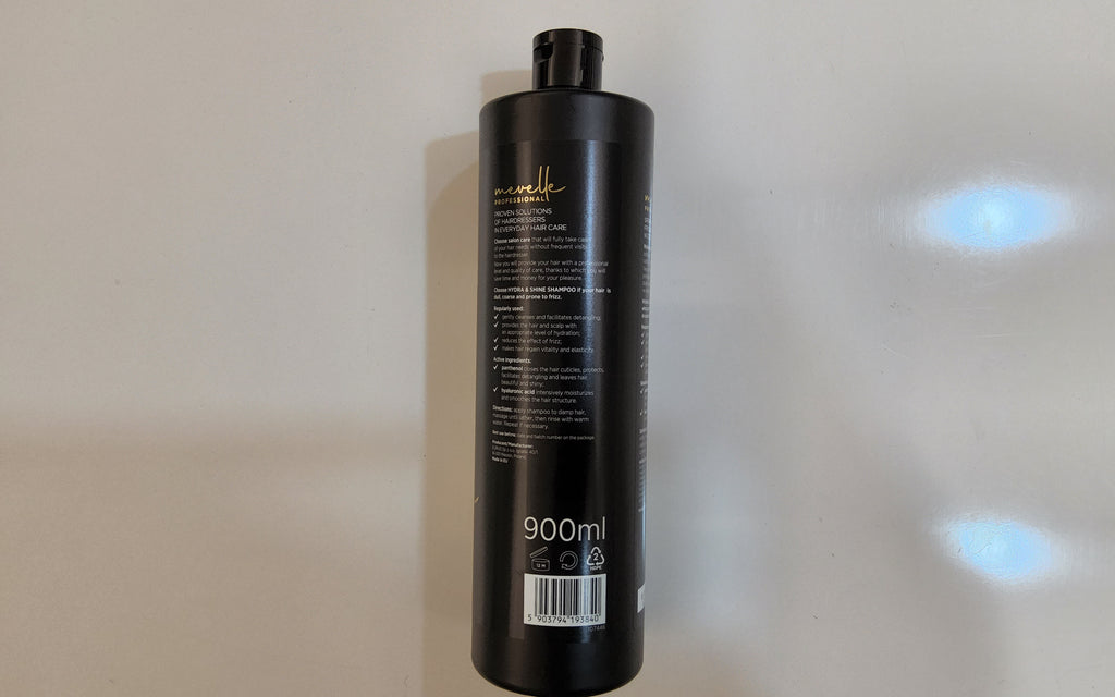 Mevelle Professional Hydra & Shine Intensive Hair Shampoo Hyaluronic A ...