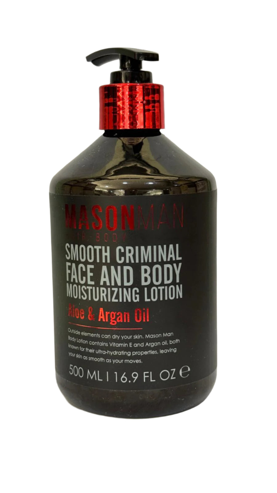 Mason Man Hair Body Face Moisturizing Lotion with Aloe & Argan Oil 500 ...